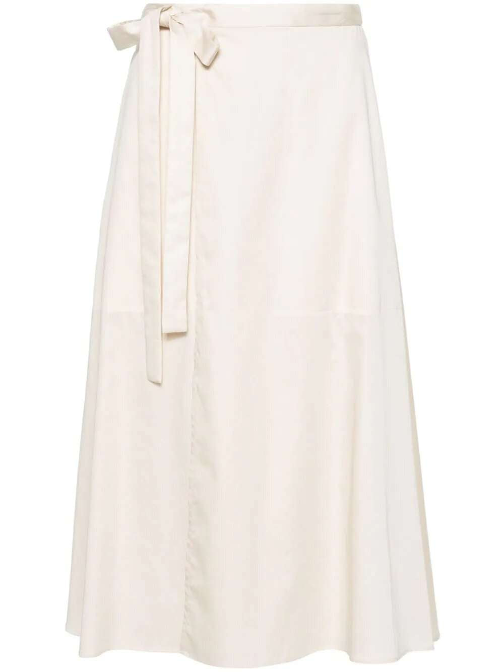 Alix light beige cotton skirt